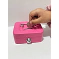 Lockable Colorful Coin Bank Portable Cash Card Document Storage Box ...