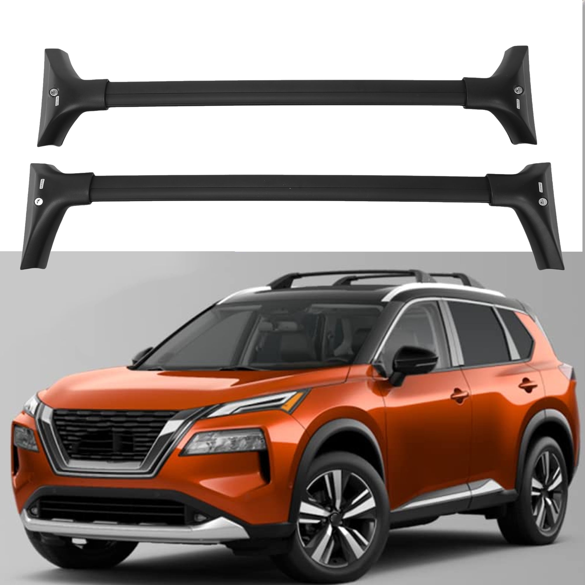 Lockable Cross Bars Roof Rack Rail Fits For 2021-2024 Nissan Rogue SV ...