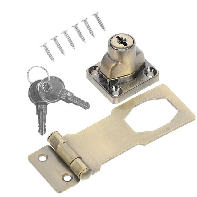 Lockable Deadbolt Hasp Anti-theft Keyed Deadbolt Hasp Lock for Cabinet ...