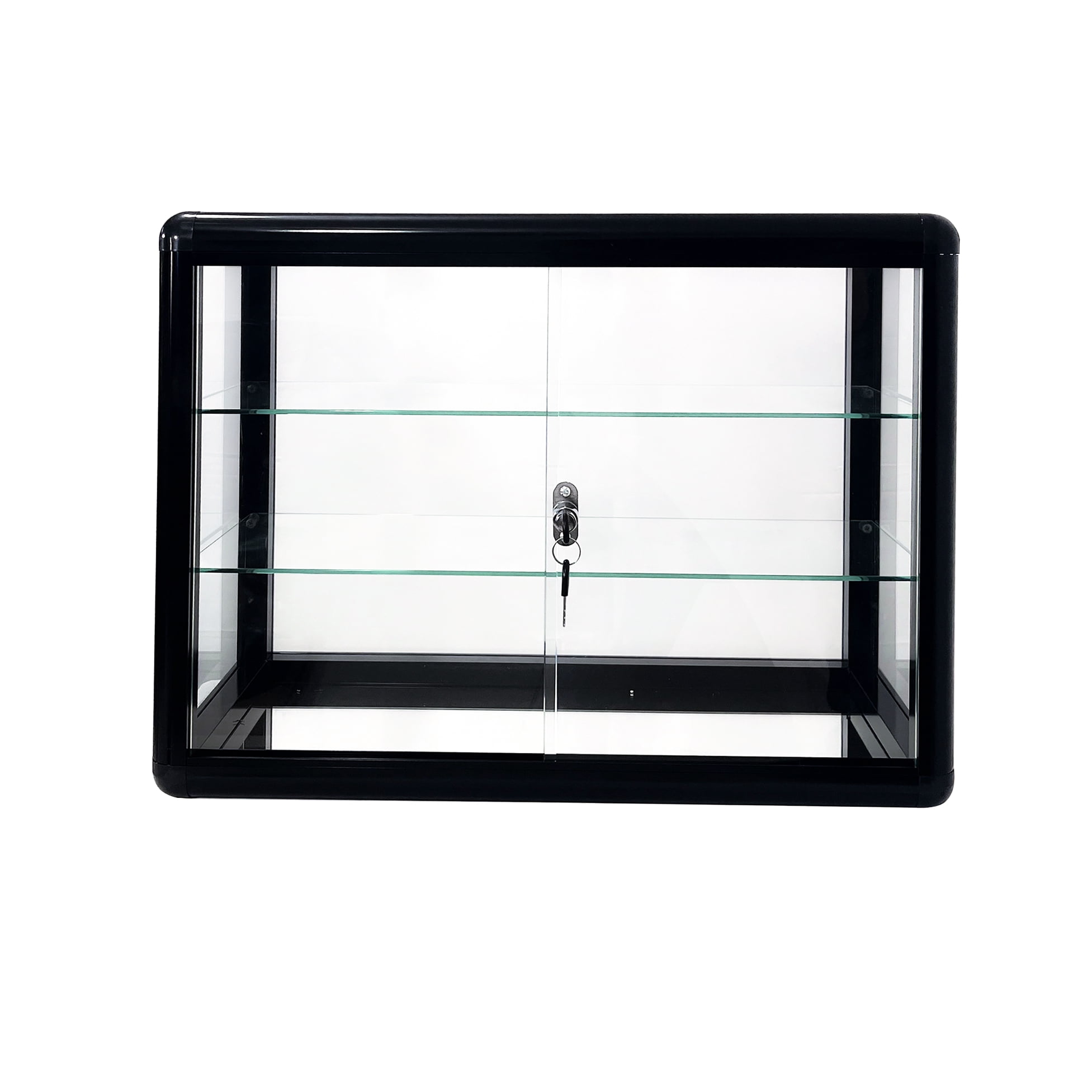 Lockable Display Container With Tempered Glass And Aluminum Frame, 24 ...