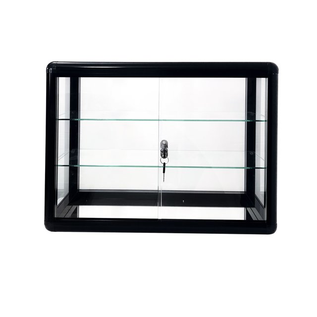 Lockable Display Container With Tempered Glass And Aluminum Frame, 24 ...