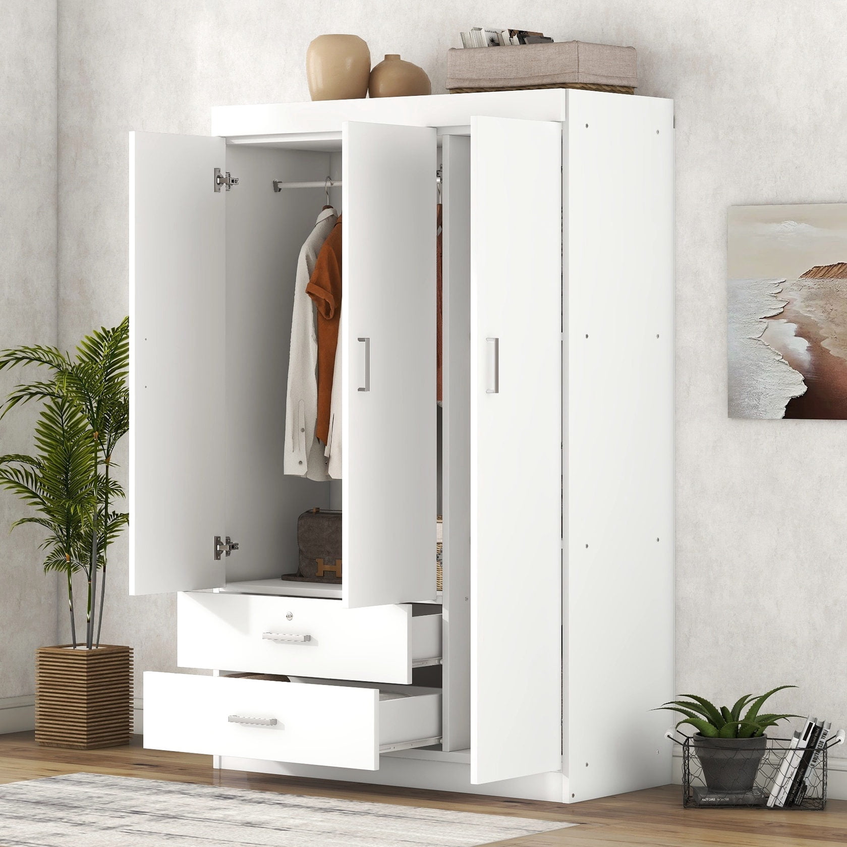 Lockable Drawer Wardrobe - Secure Confidential Items in Bedroom ...