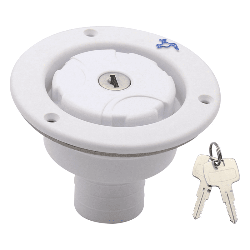 Lockable Filler Neck for Water Tanks Caravan Fresh Fill Hatch Inlet ...