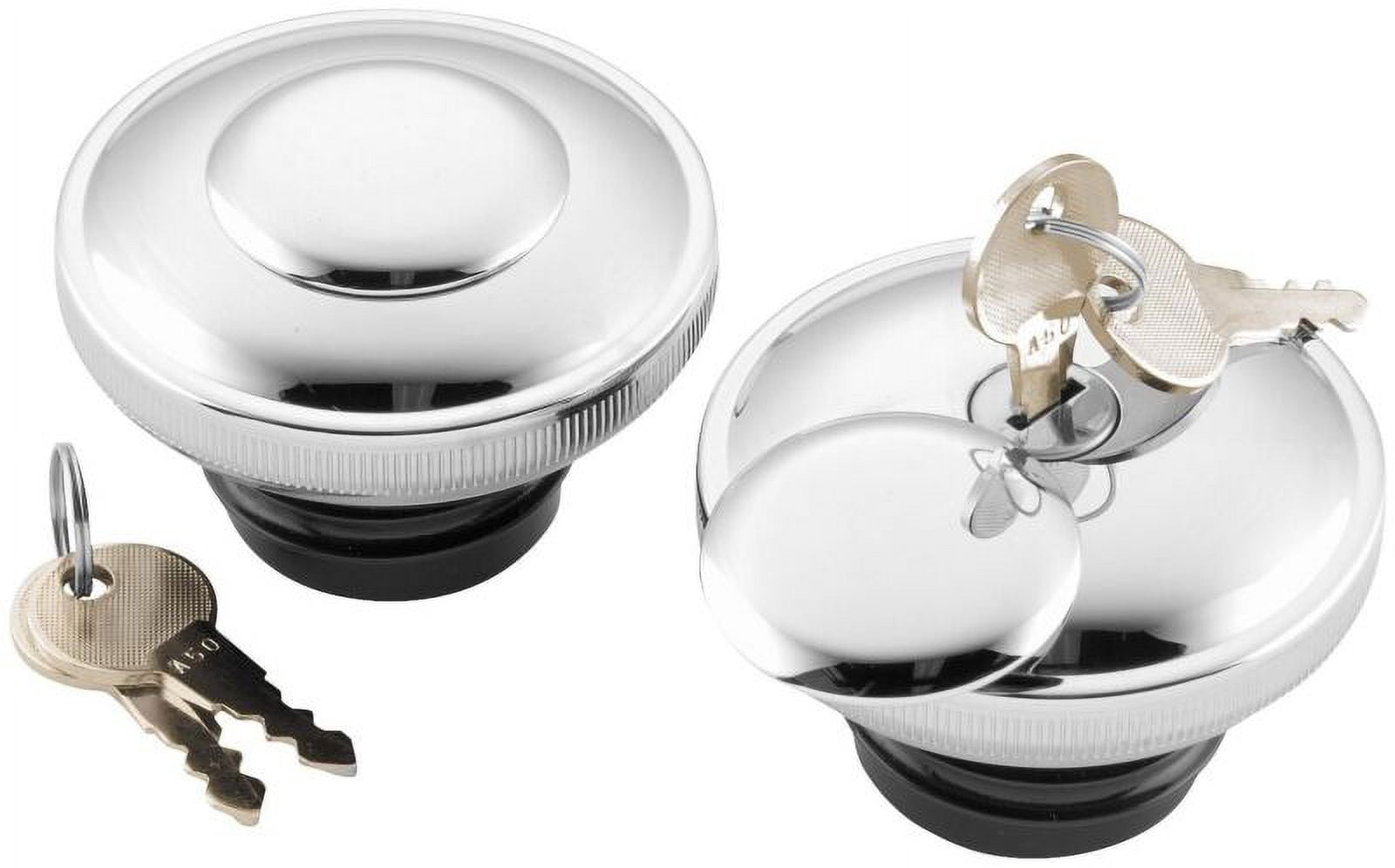 Lockable Gas Cap with Cover (Vented) (Chrome) - Walmart.com