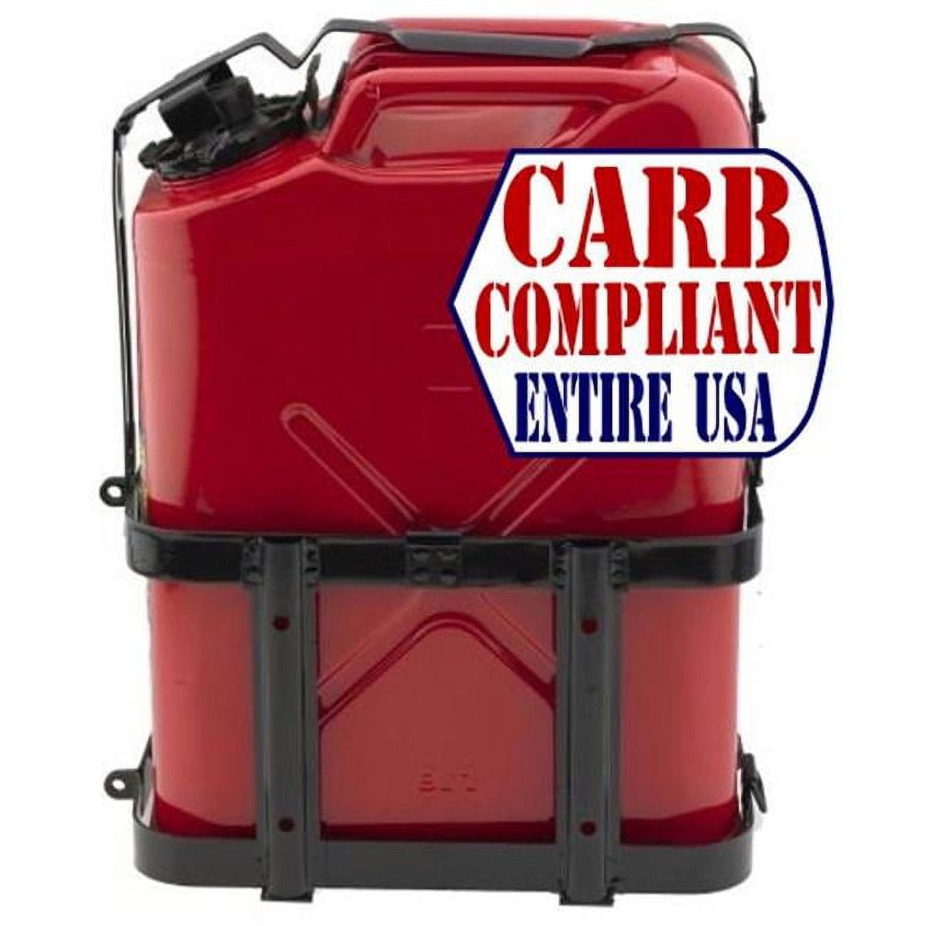 Lockable JERRY CAN HOLDER w/ CLASSIC 5 Gallon Steel Jerry can - GAS ...