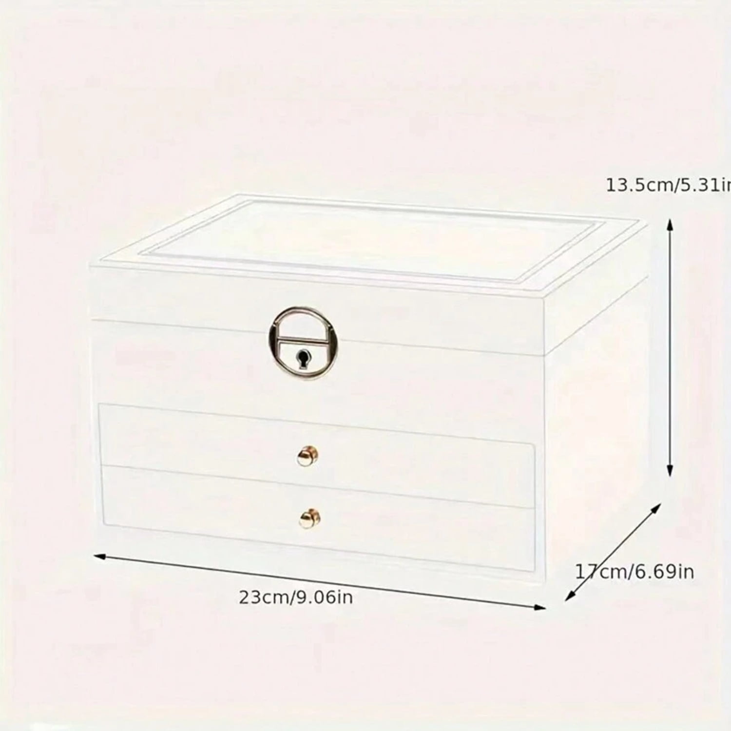Lockable Jewelry Holder Organizer with Jewelry Drawer,Unique Gifts for ...