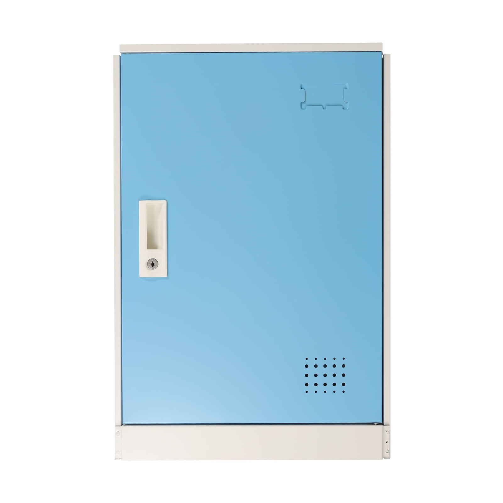 Lockable Metal Locker, Cold-Rolled Steel, 151524inch, Ventilation Holes, Shock Pad, Multi ...