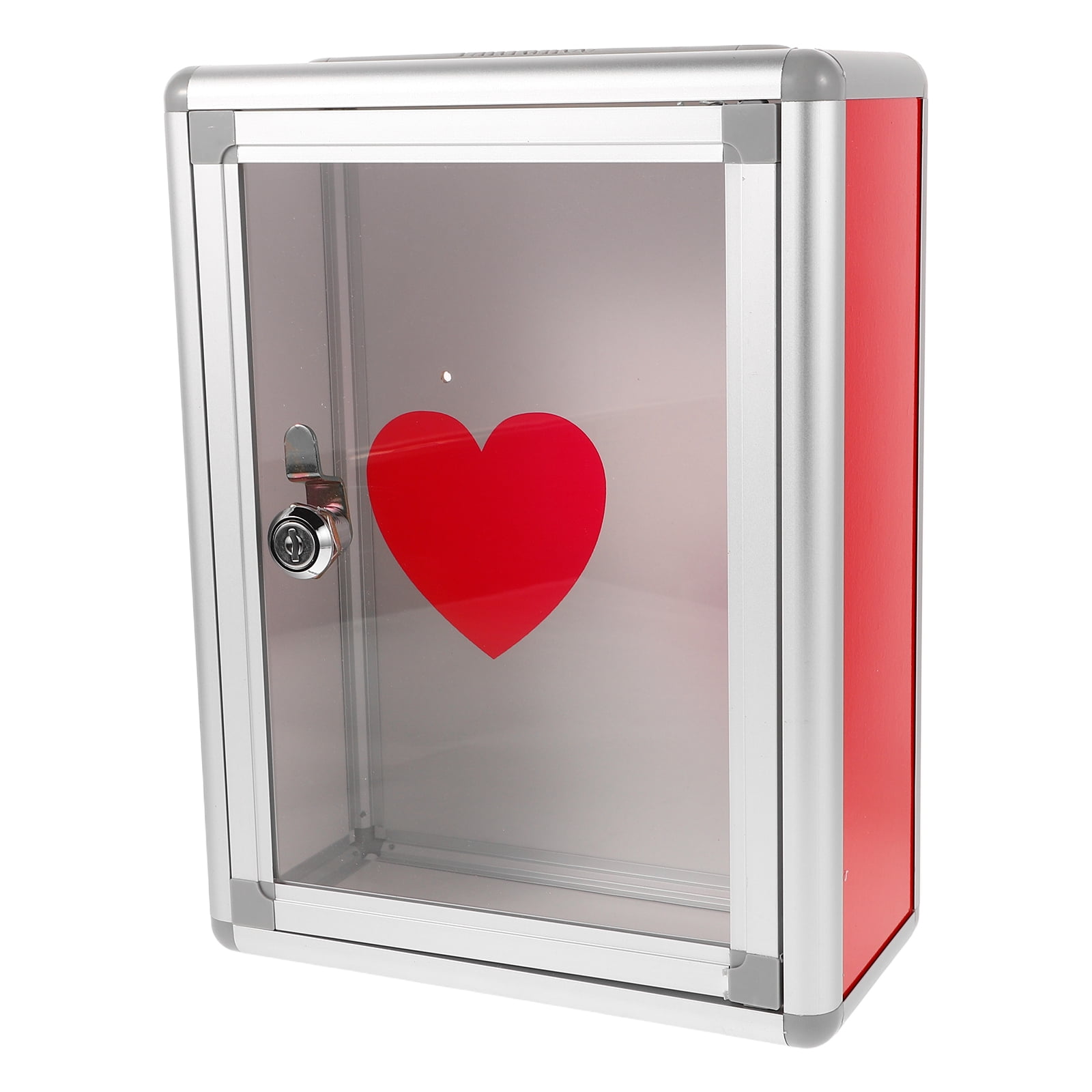 Lockable Metal Suggestion Box for Office Secure Wall Mount Mailbox with ...