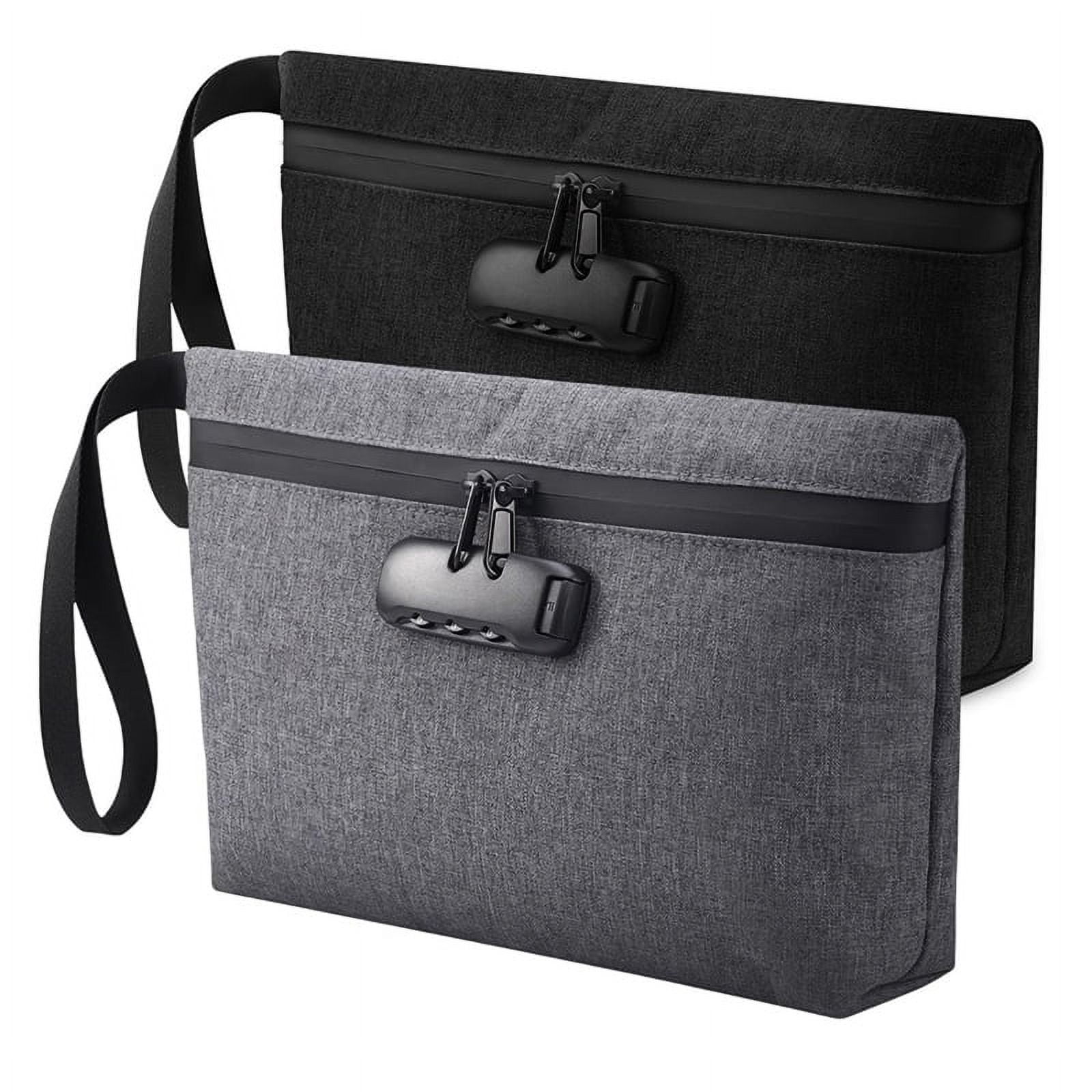 Lockable Money Bag, Cash Safe Money Bag, Suitable for Travel,Bank ...