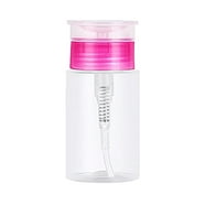 Darzheoy Push Down Pump Dispenser, Clear Small Plastic Travel Bottle ...