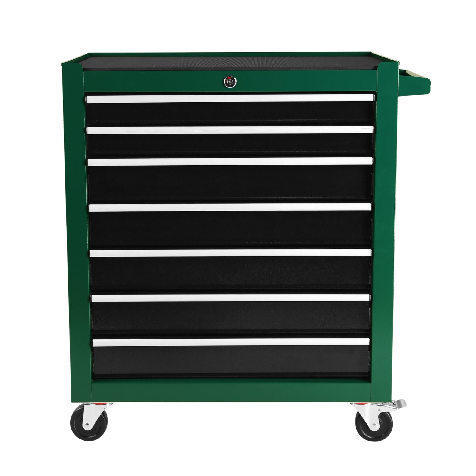 Lockable Rolling Tool Chest with 7 Storage Drawers, Portable Metal Tool ...