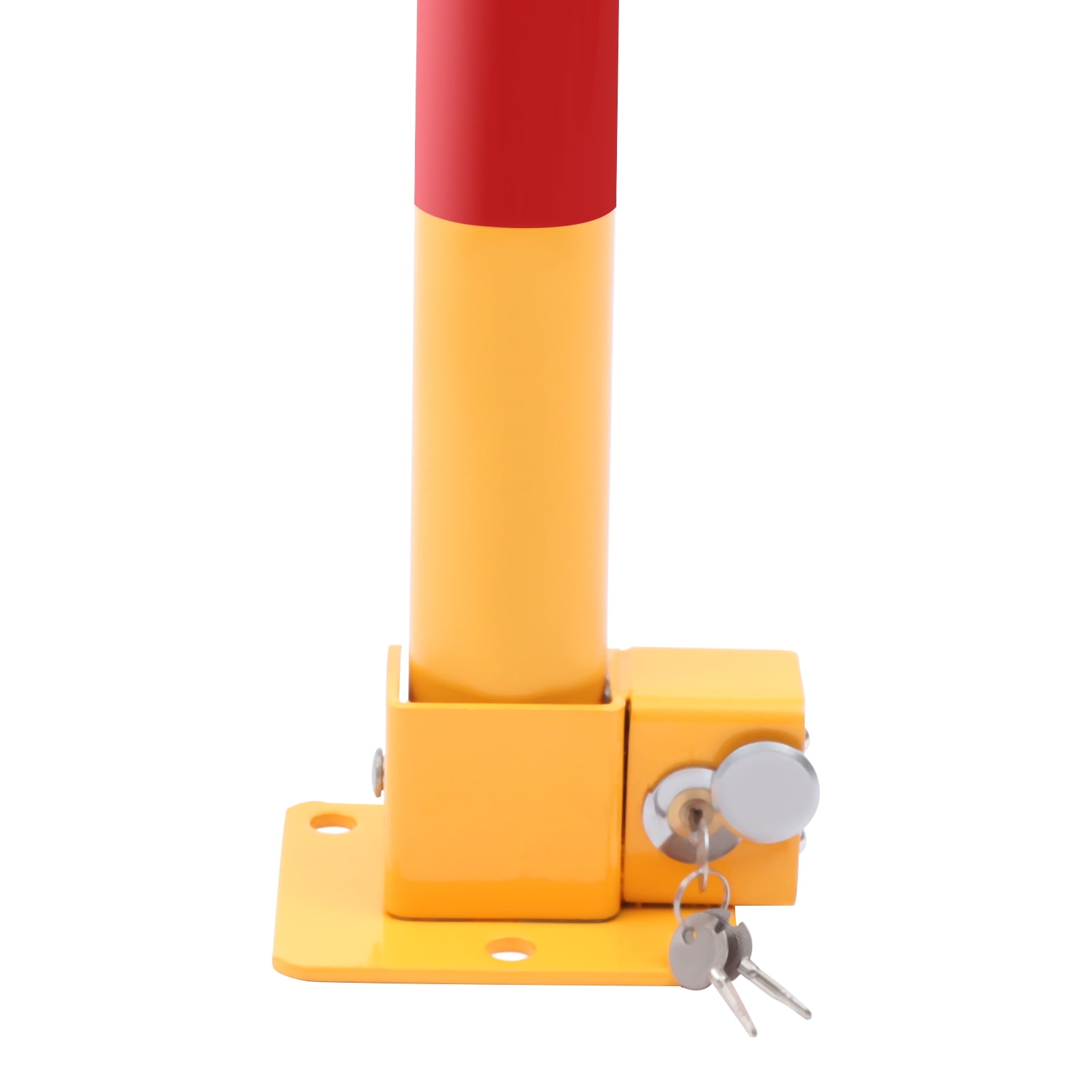 Lockable Safety Bollard, Durable Iron Post for Parking Protection ...