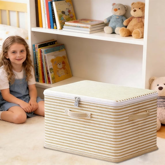 Lockable Storage Box with Drawers, Home Wardrobe Clothing Blanket Toy ...