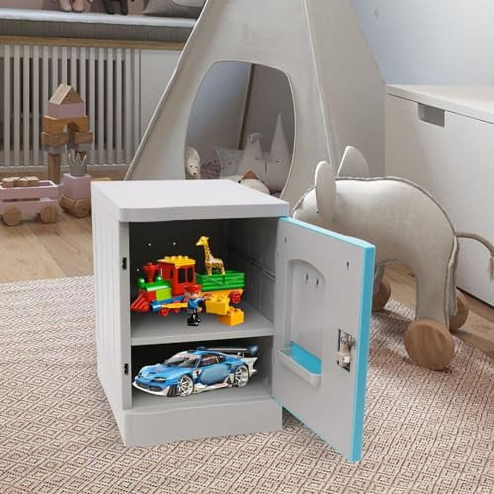 Lockable Storage Cabinet 19" with Keys, Metal Locker Footlocker ...