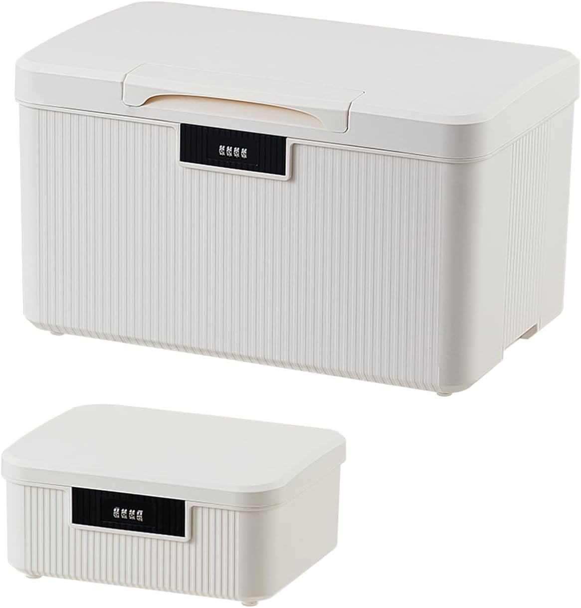 Lockable Storage Container Bin, 10 Gallon & 2.3 Gallon Security ...