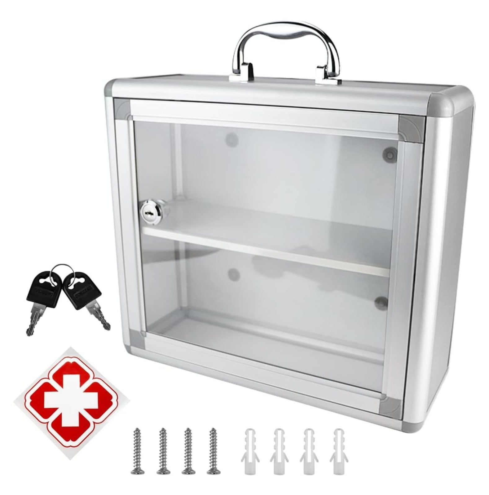 Lockable Storage Containers 1 Set of Household Locking Case Convenient ...