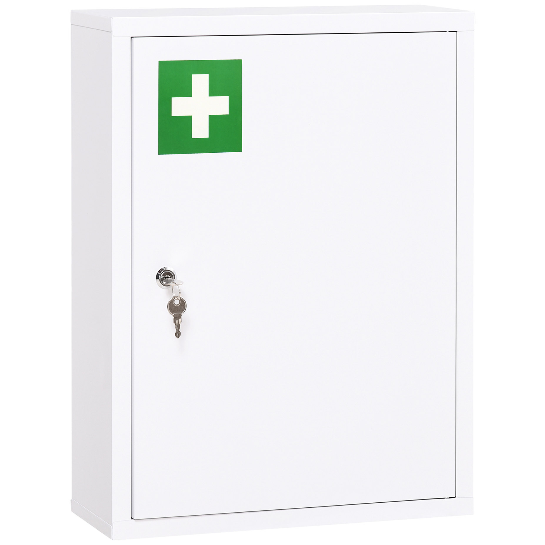Lockable Wall Medicine Cabinet | 3 Shelves for Medication Organization ...