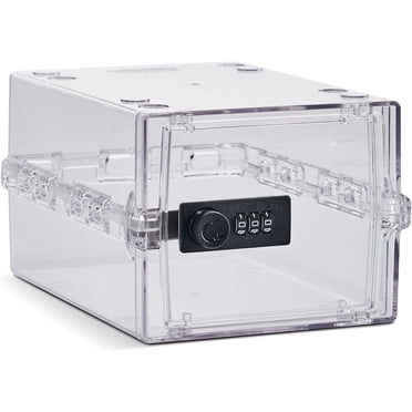 Lockabox One™ Compact Hygienic Combination Lockbox Safe Box (Crystal ...