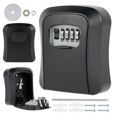 Key Lock Box , Weatherproof 4 Digit Combination Password Key Storage ...