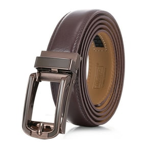 Men's Genuine Leather Ratchet Belt with Automatic Buckle - Walmart.com