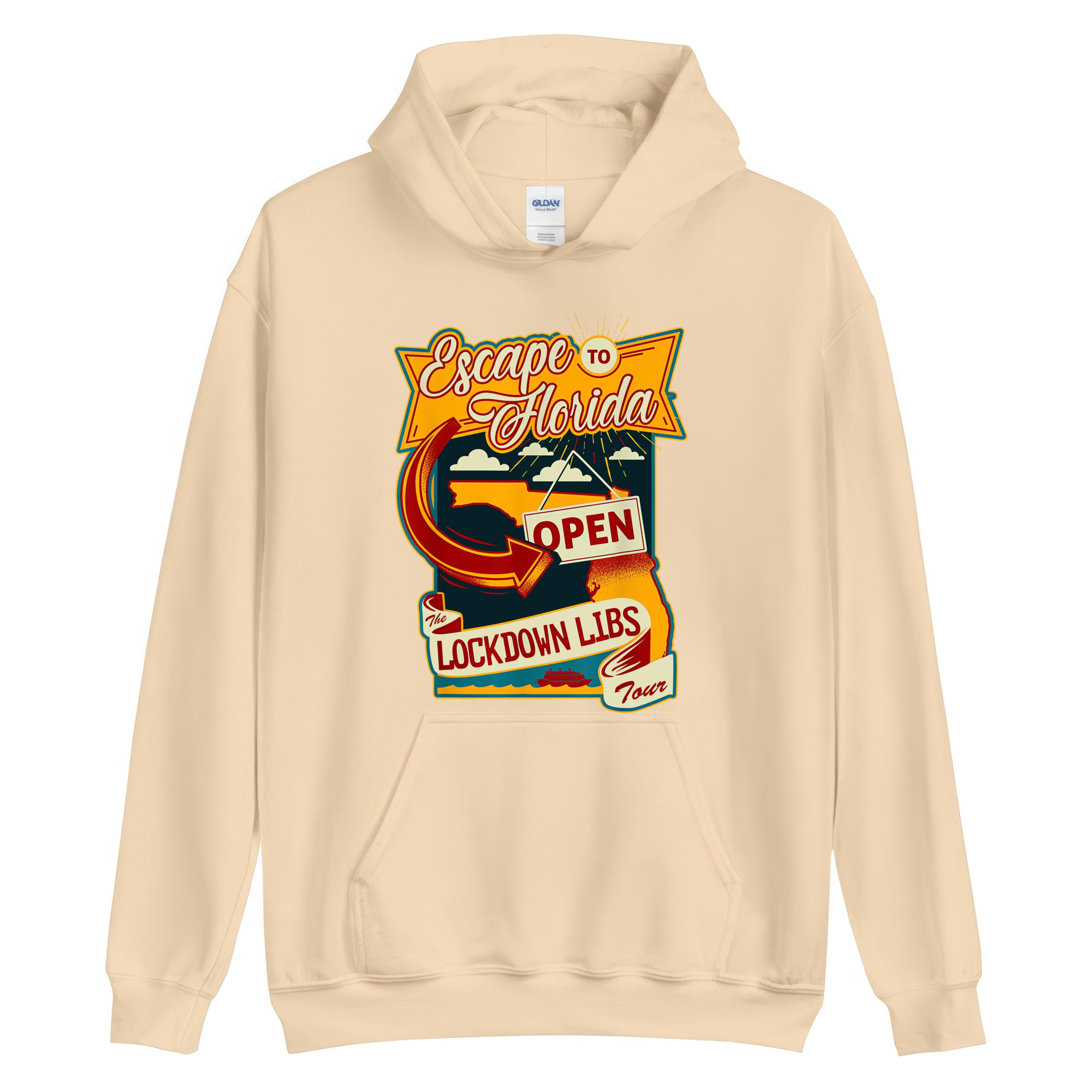 Lockdown-Libs Graphic Shirt, Escape-to-Flo Design - Walmart.com