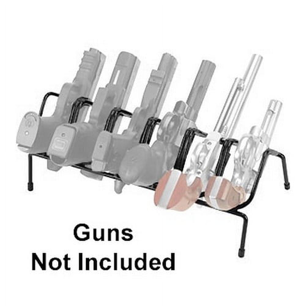 Lockdown Vinyl Coated 6 Gun Handgun Rack Black for Use in Gun Safe or ...