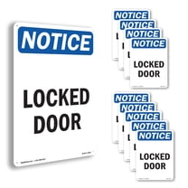For Main Entrance And Deliveries Use Back Door OSHA Notice Rigid ...