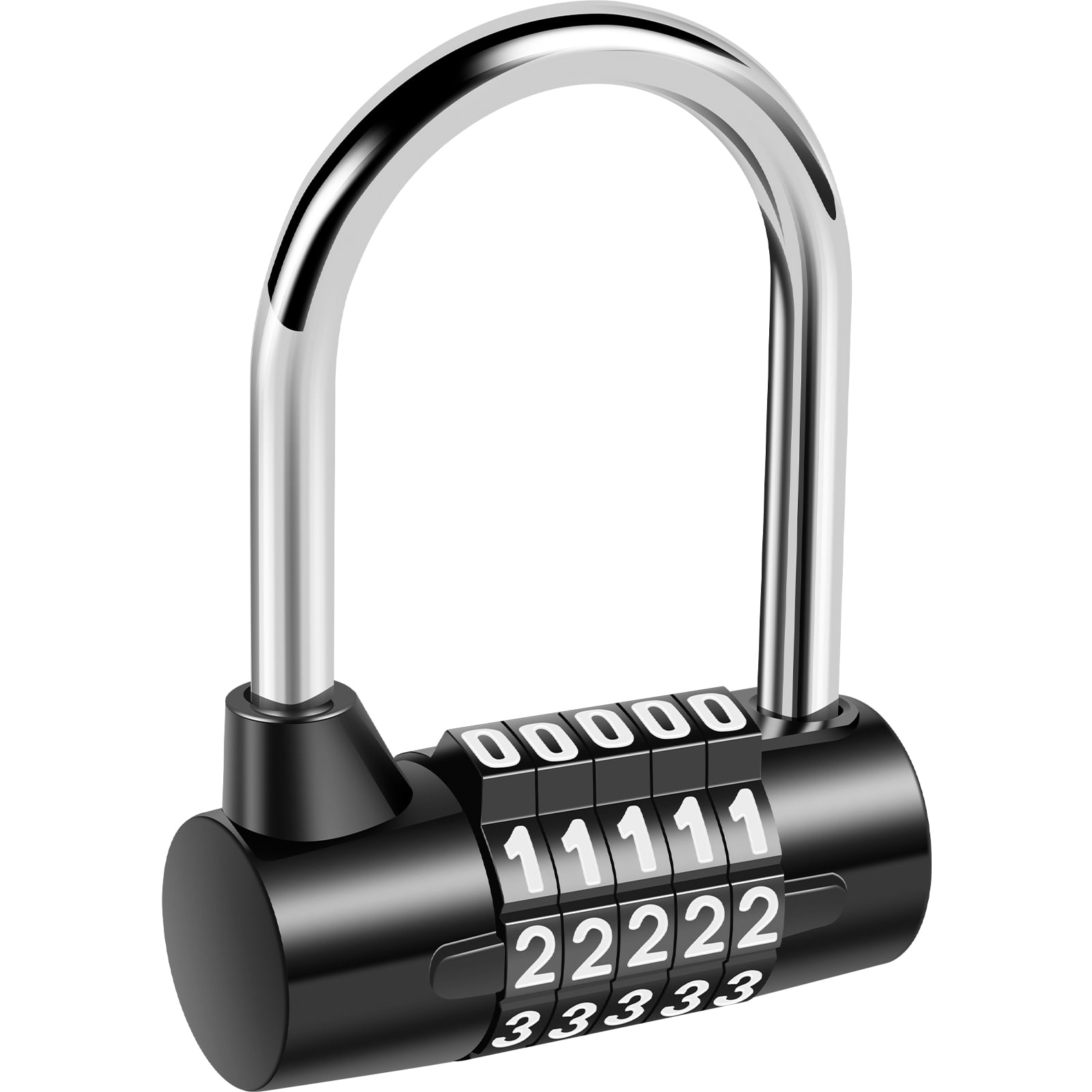 Locker Combination Lock 5-Digit Resettable Combination Padlock Zinc ...