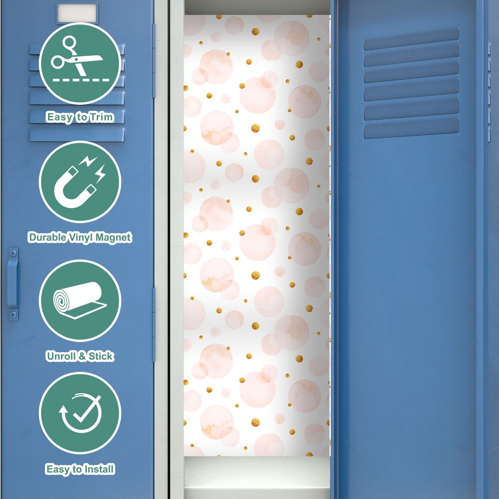 Locker Decoration Kit Including Magnetic Wallpaper, Mirror, Whiteboard ...