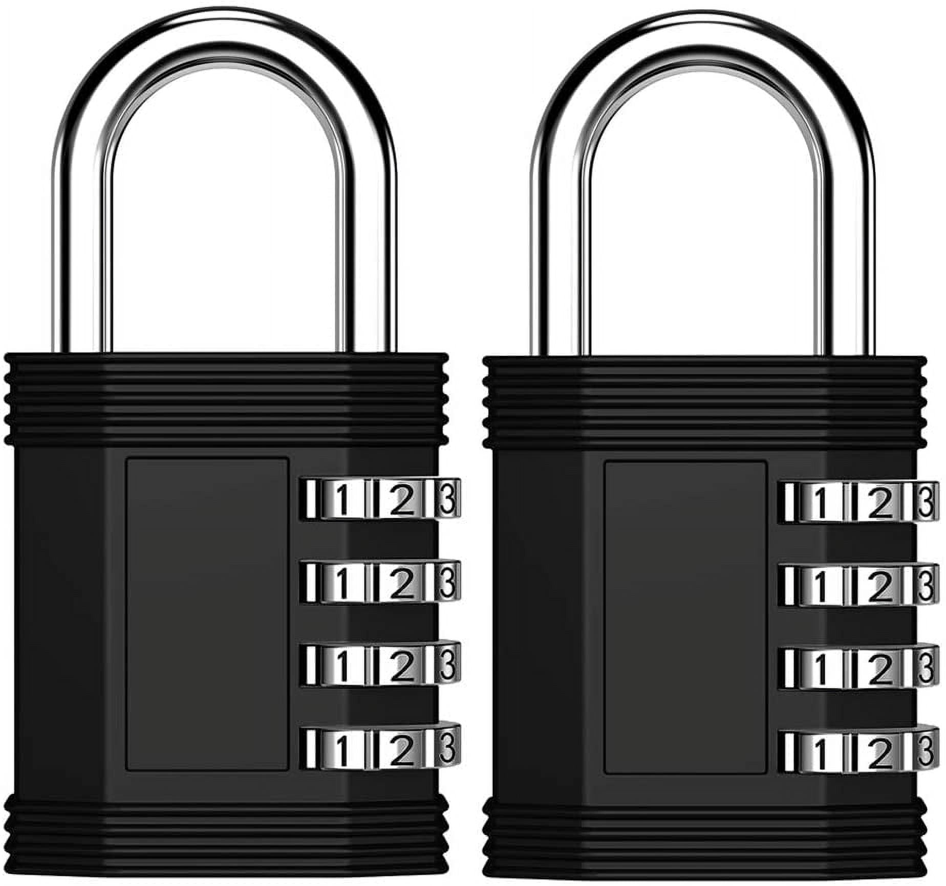 Locker Locks with Code, 4 Digit Waterproof Combination Lock for Gym ...