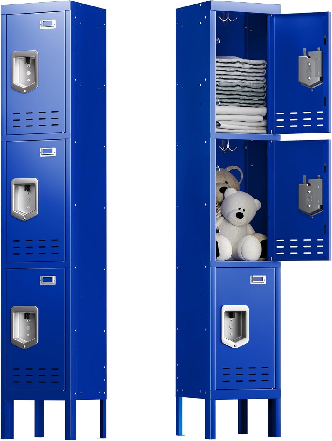 Locker Metal Storage Cabinet, Steel Office Storage Lockable Lockers for ...