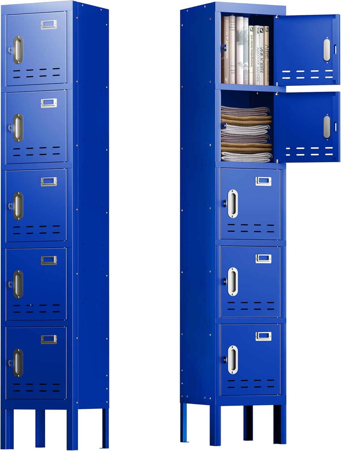 Locker Metal Storage Cabinet, Steel Office Storage Lockable Lockers for ...