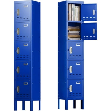 Topass Metal Storage Locker with Lockable Door, 71'' Clothing Coat ...