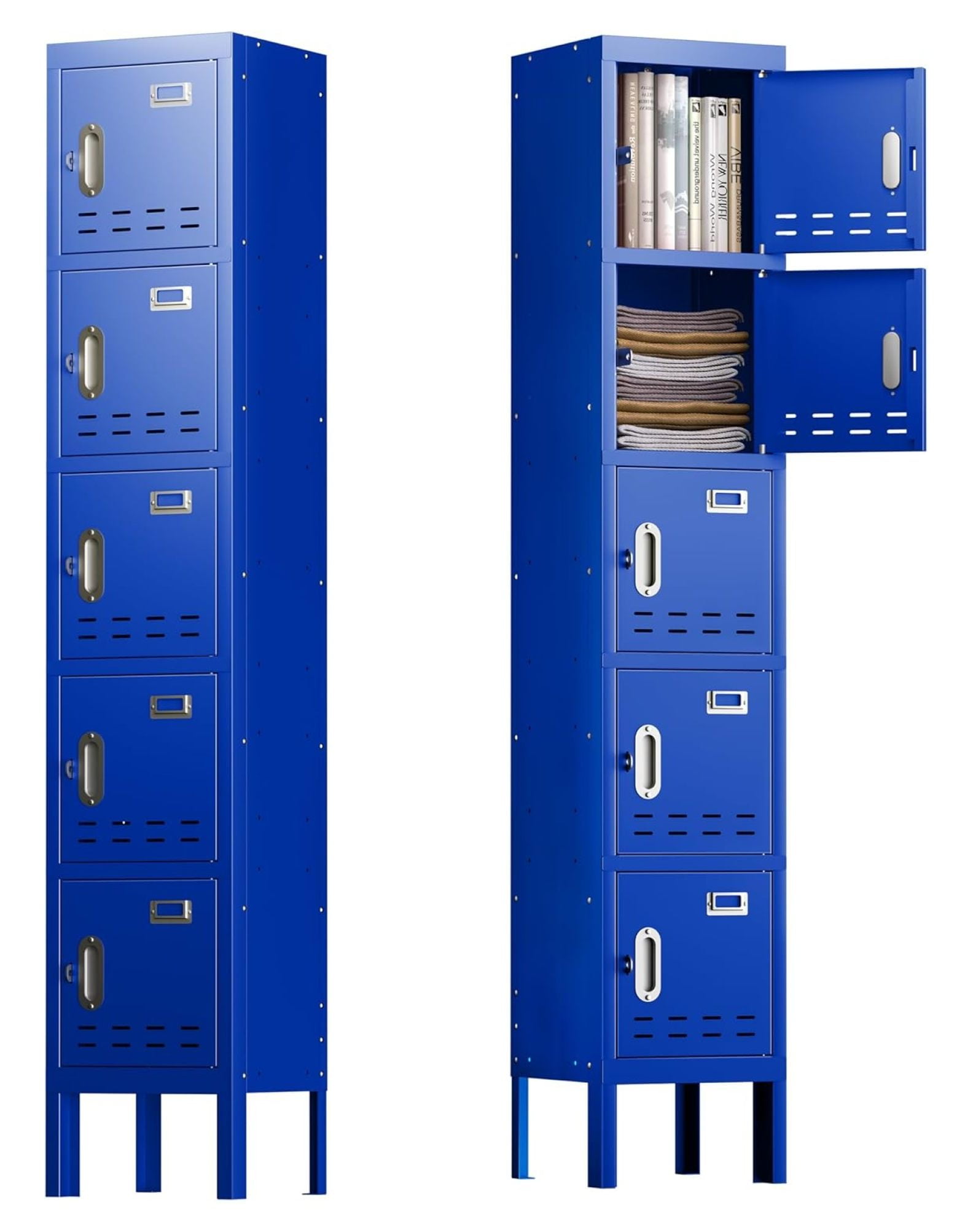 Locker Metal Storage Cabinet, Steel Office Storage Lockable Lockers for ...