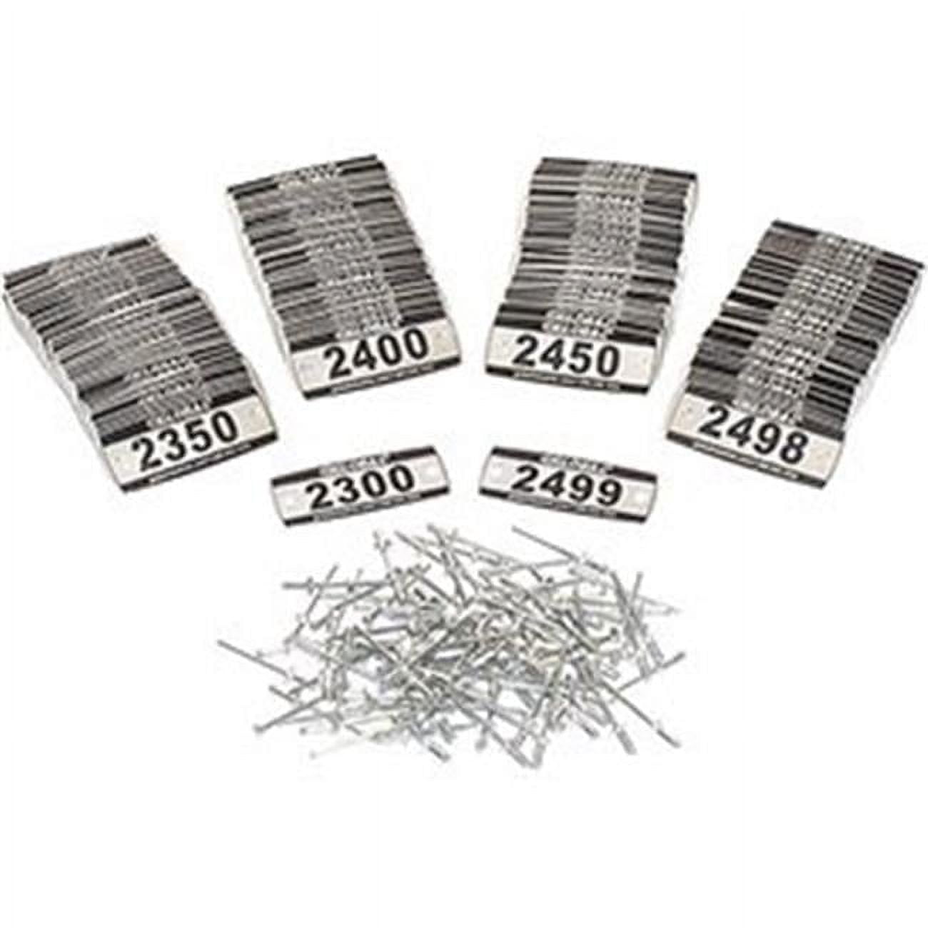 Locker Number Plate Kit - Numbered 2300-2499 - Pack of 200 - Walmart.com
