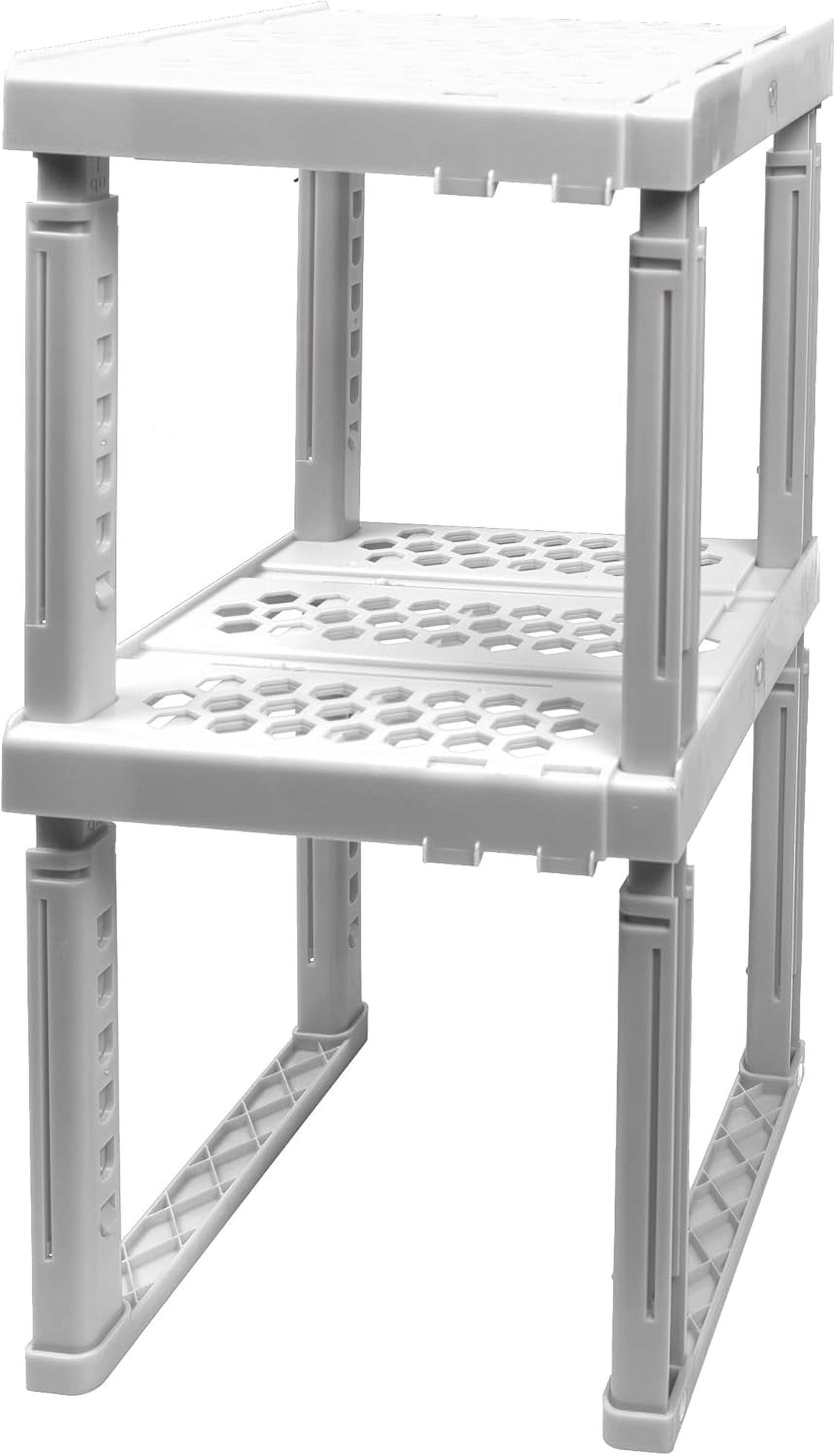 Locker Organizer Shelf， Adjustable Width and Height, Stackable, Ideal ...