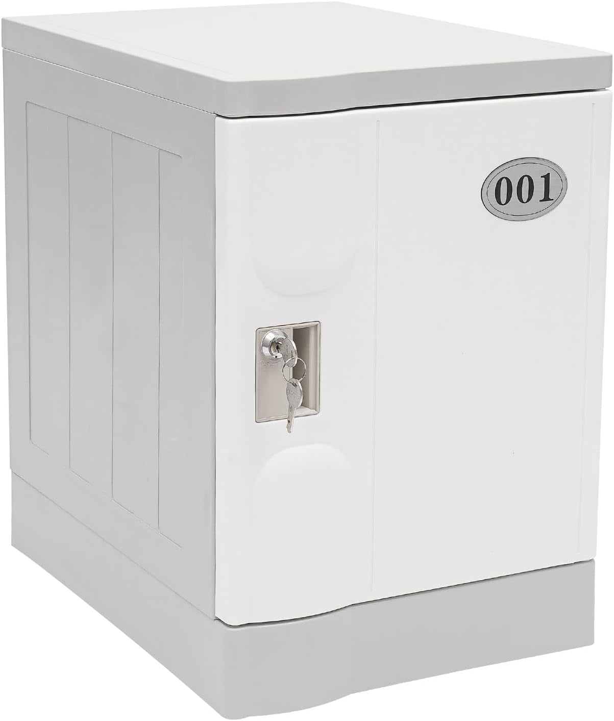 Locker Storage Cabinet, 19" Lockable Storage Box with Keys Single Door ...