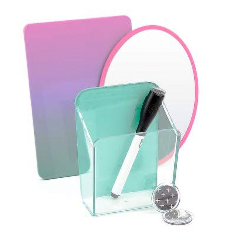 Locker Style 5pc Locker Accessory Kit Pink & Teal Ombre - Walmart.com