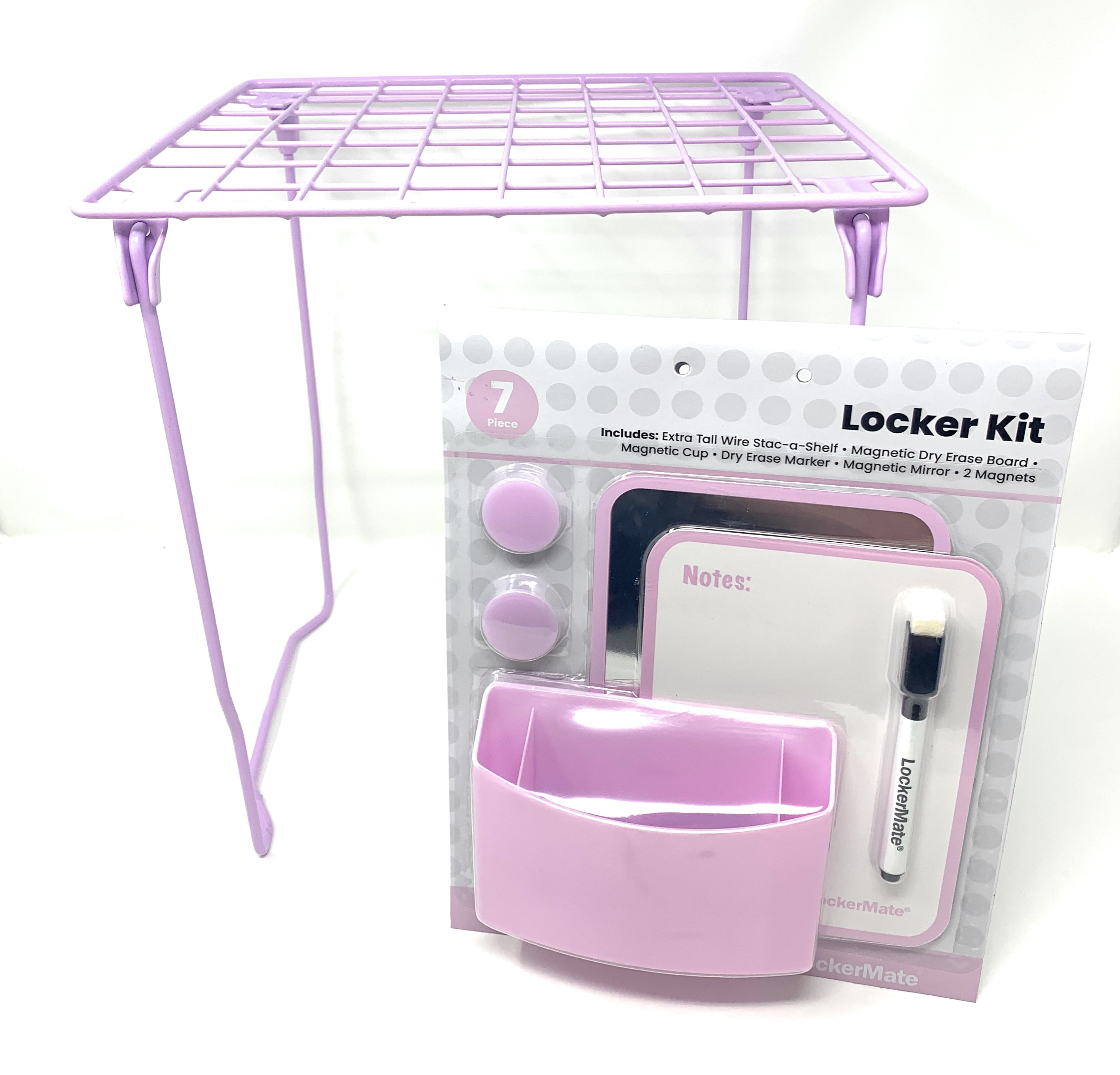 LockerMate 7 Piece Magnetic Storage Accessories Kit, School Supplies ...