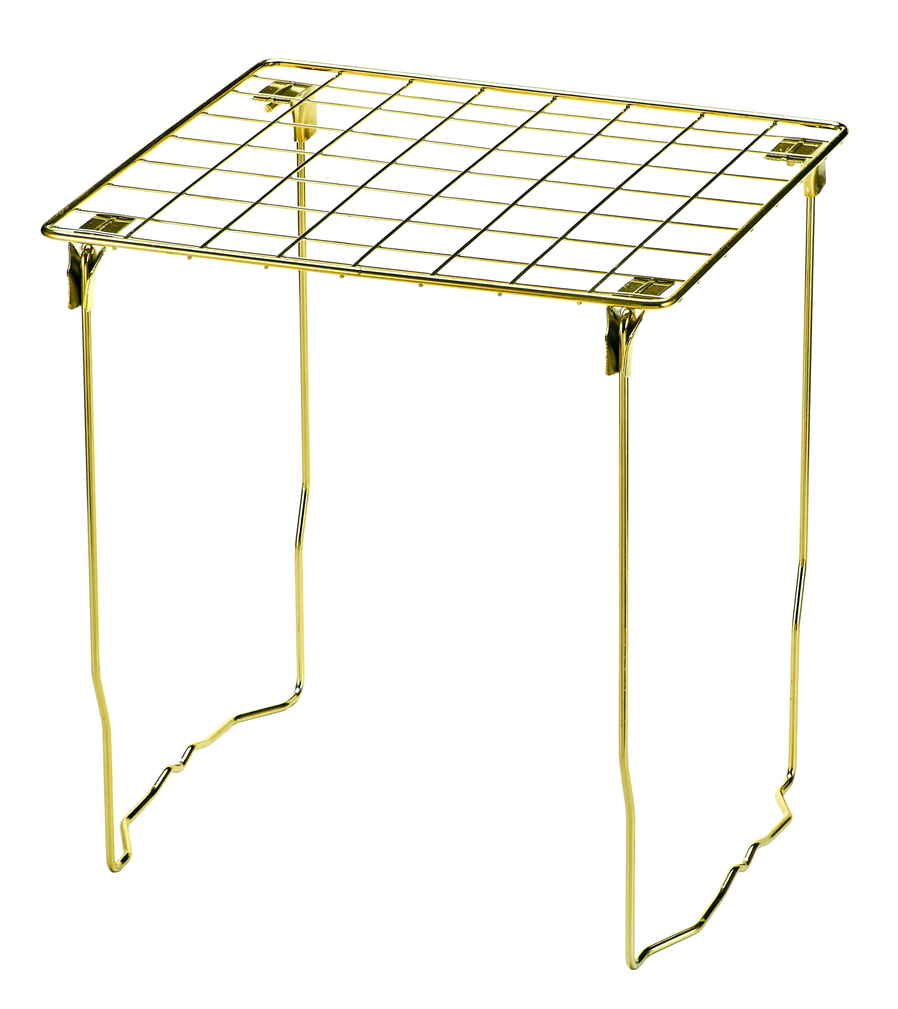 Lockermate 12-inch Stac-a-shelf Wire Locker Shelf, Gold - Walmart.com