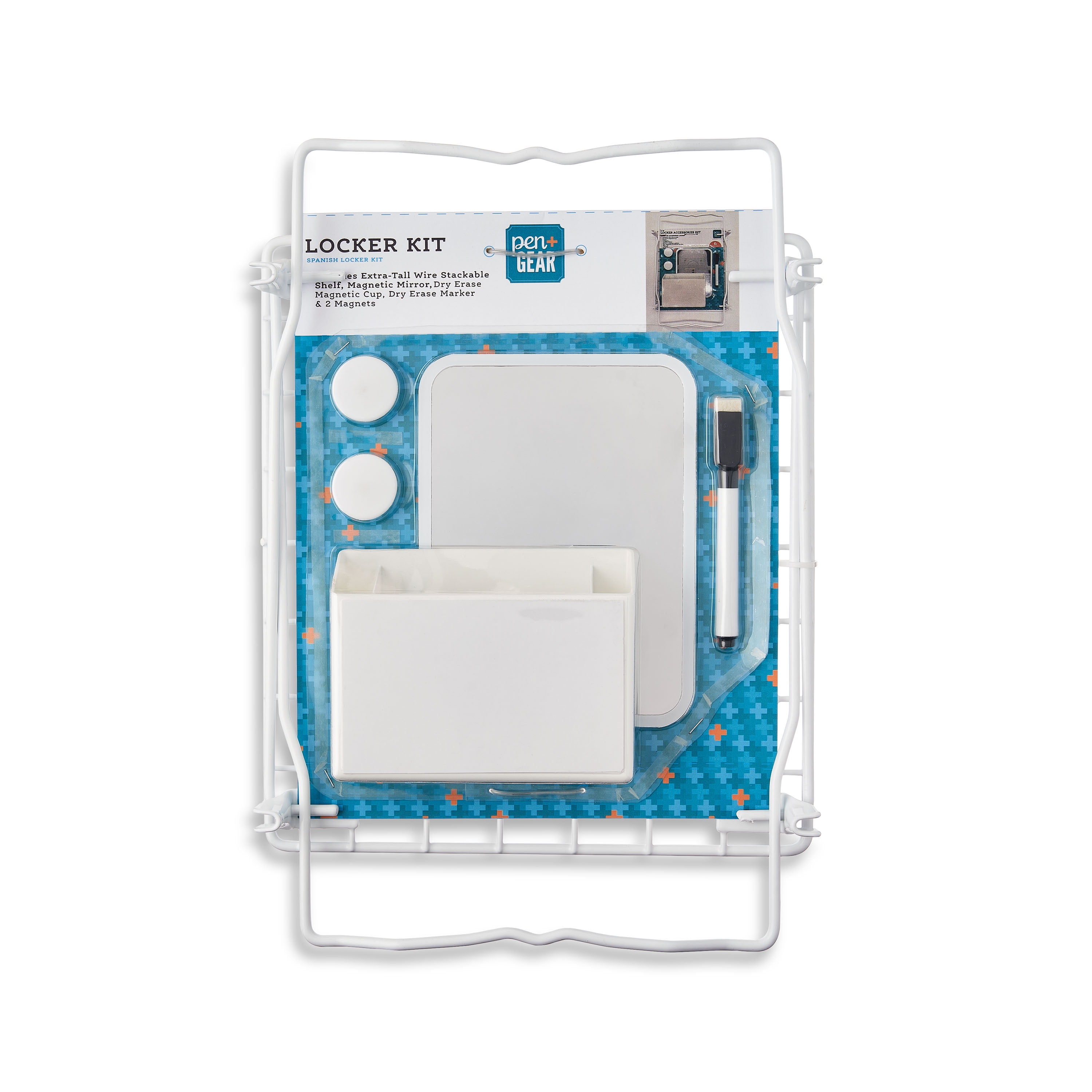 Lockermate 7-Piece Locker Kit® with 12" Stac-a-Shelf®, White, All Ages ...