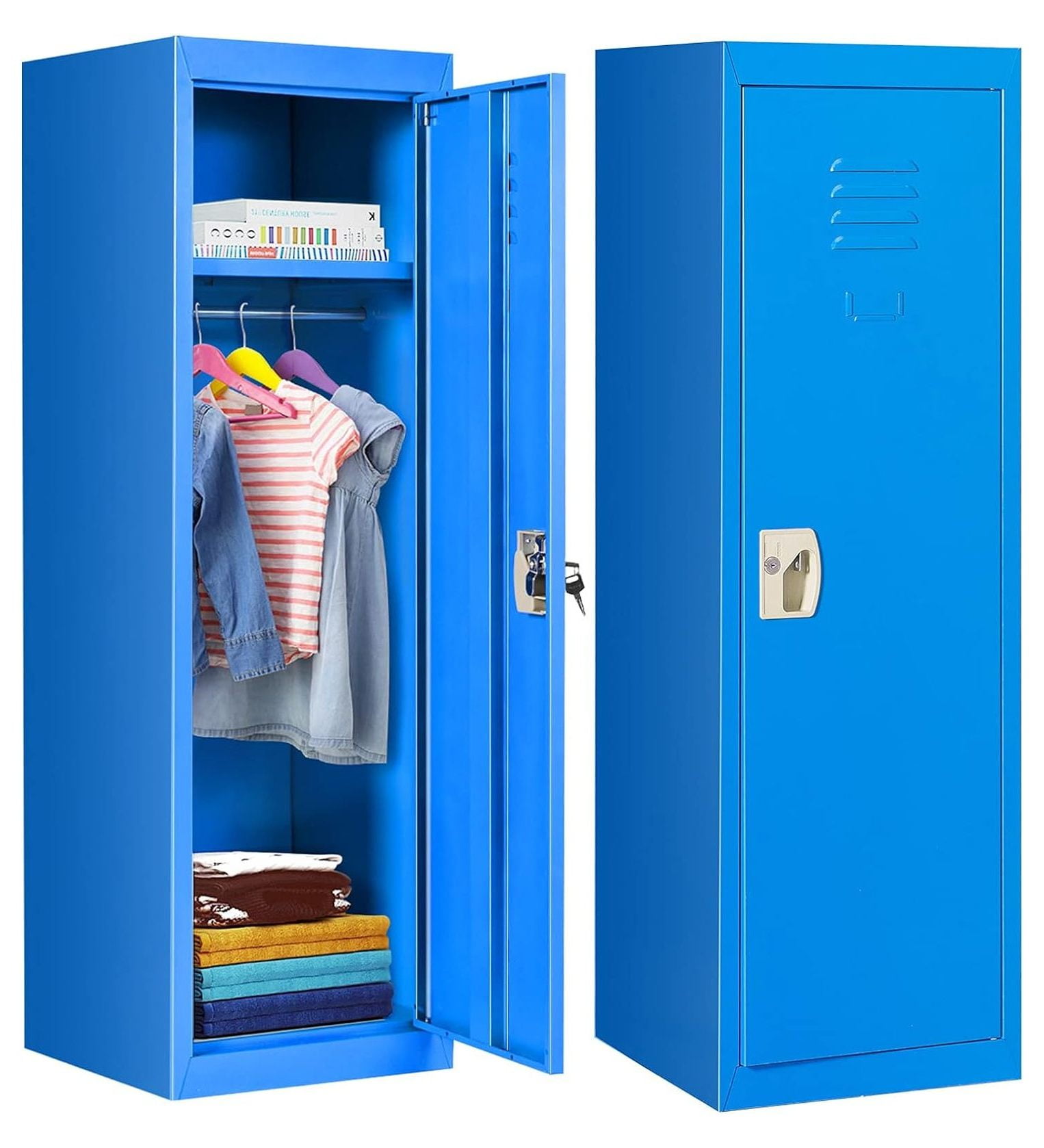 Lockers for Kids Bedroom, Toddler Metal Locker Storage Cabinet for Toys ...