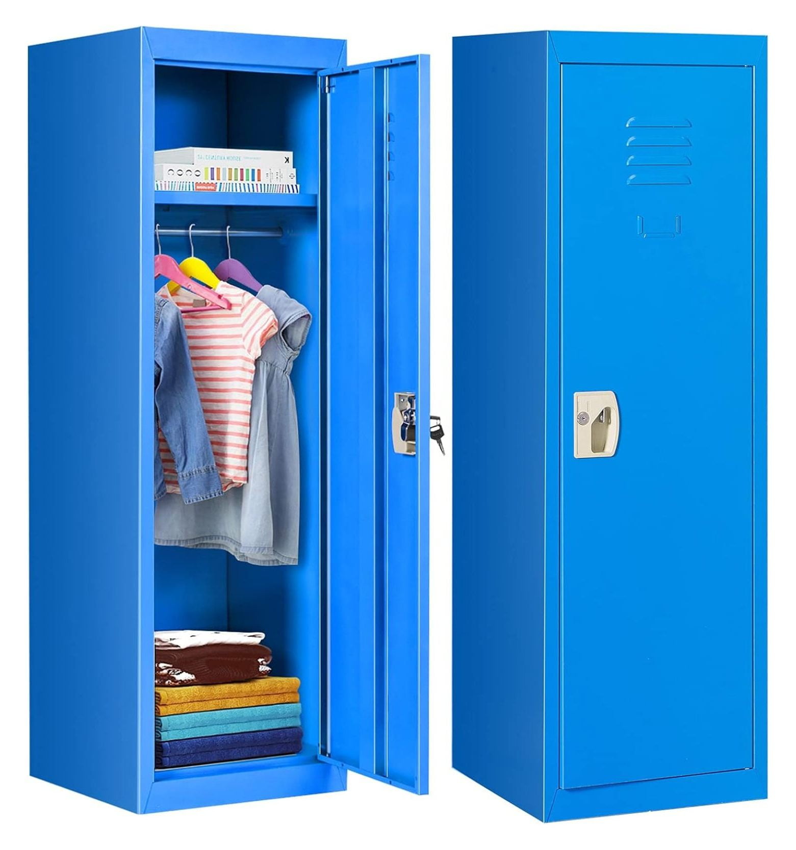 Lockers for Kids Bedroom, Toddler Metal Locker Storage Cabinet for Toys ...