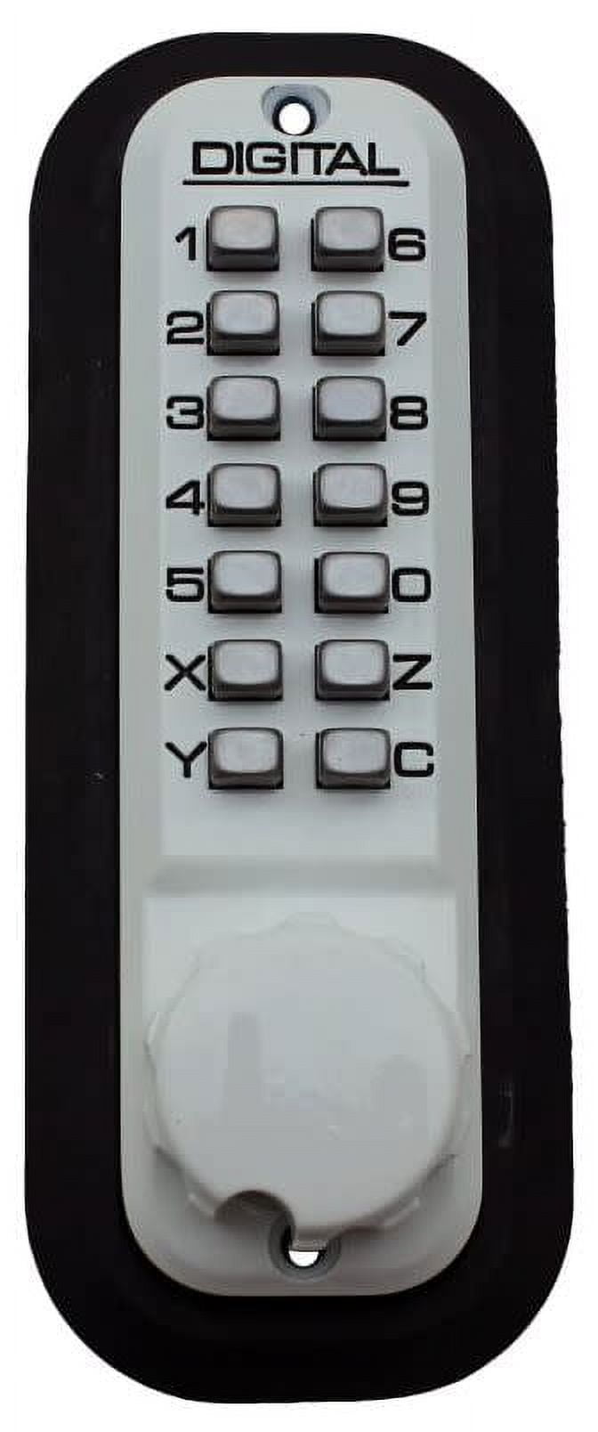 Lockey 2210-WH-DC Mechanical Keyless Deadbolt Double Sided Combination ...