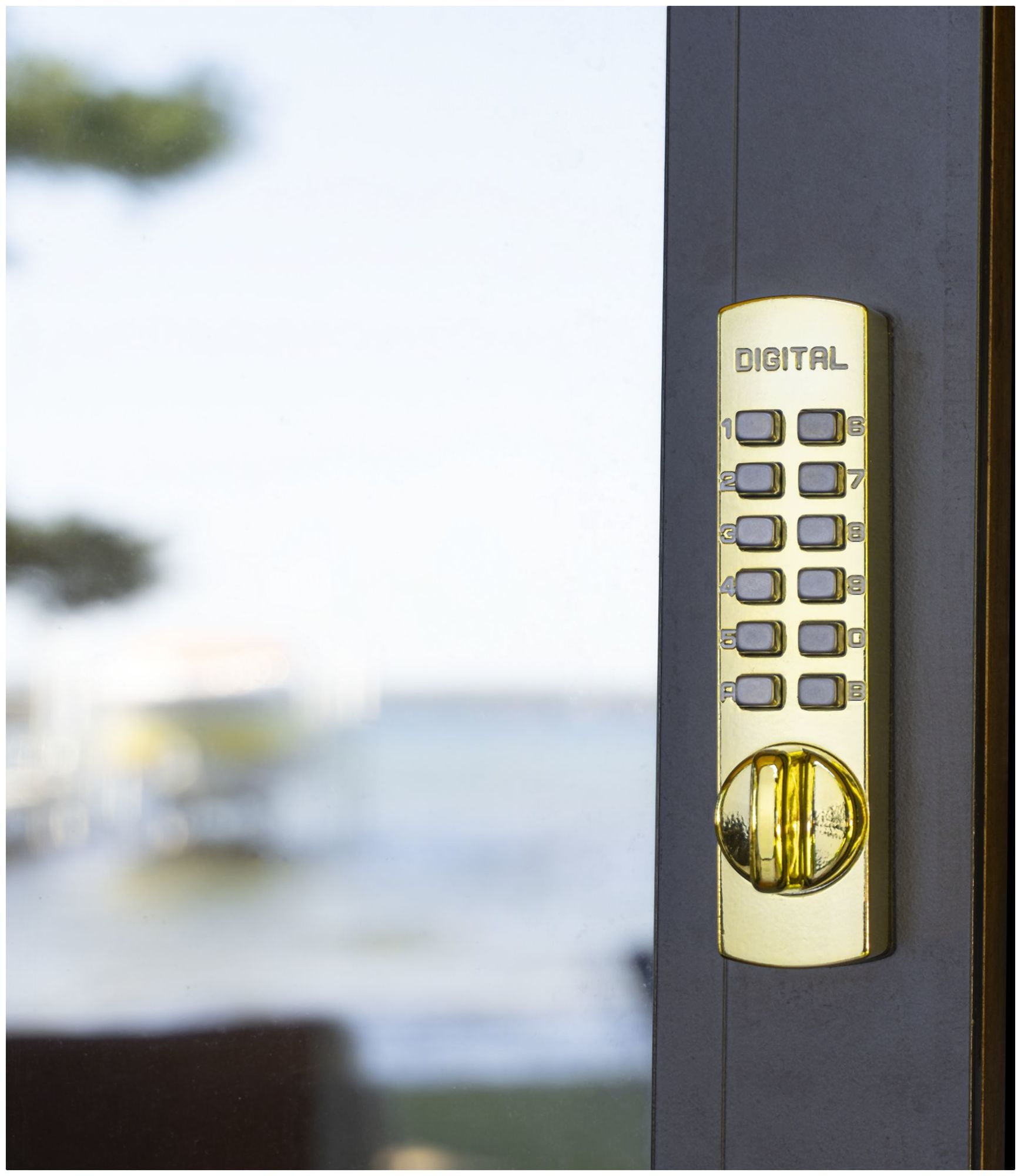 Lockey C-150-BB Mechanical Keyless Surface Mount Hook Bolt Lock ...