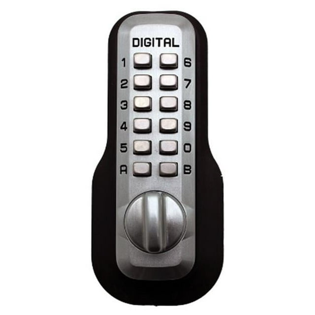 Lockey M-210-MG-DC-EZ Mechanical Keyless Deadbolt Ez Mount Plate Double ...