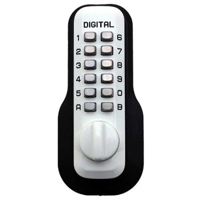 Lockey Mechanical Keyless Surface Mount Slide Deadbolt - White ...