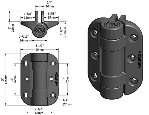 Lockey USA Sumo SSCHD Adjustable Self-Closing SafeClose Heavy-Duty Gate ...