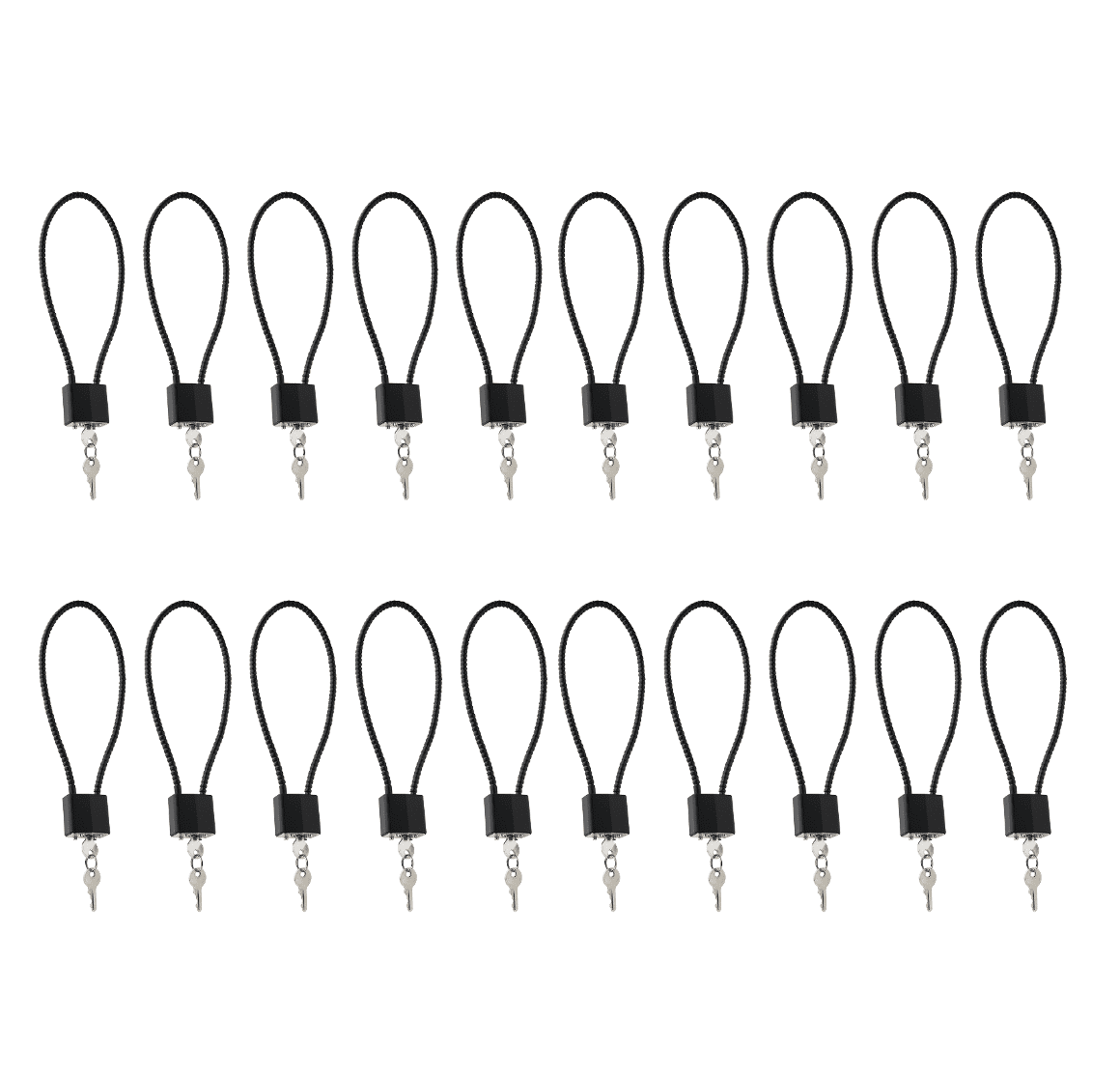 Lockforall Cable Gun Locks with Keys - Keyed Alike 15" Cable Gun Safe ...