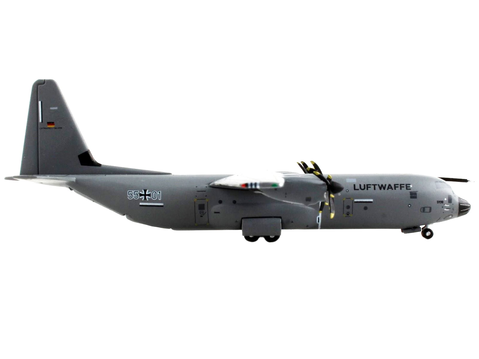 Lockheed C-130J-30 Transport Aircraft "German Luftwaffe" Gray "Gemini ...